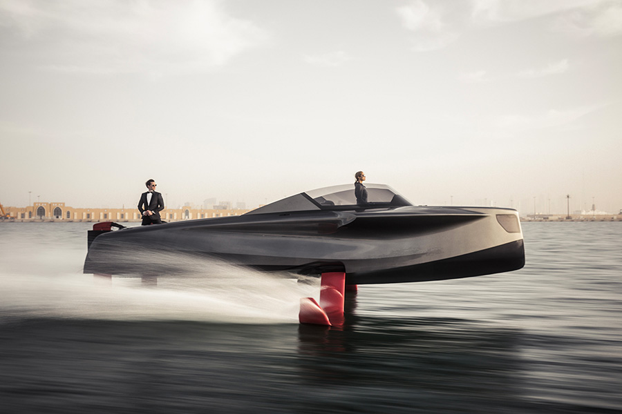 New Evolution Of The Foiler Flying Yacht To Debut at 2019 Dubai ...